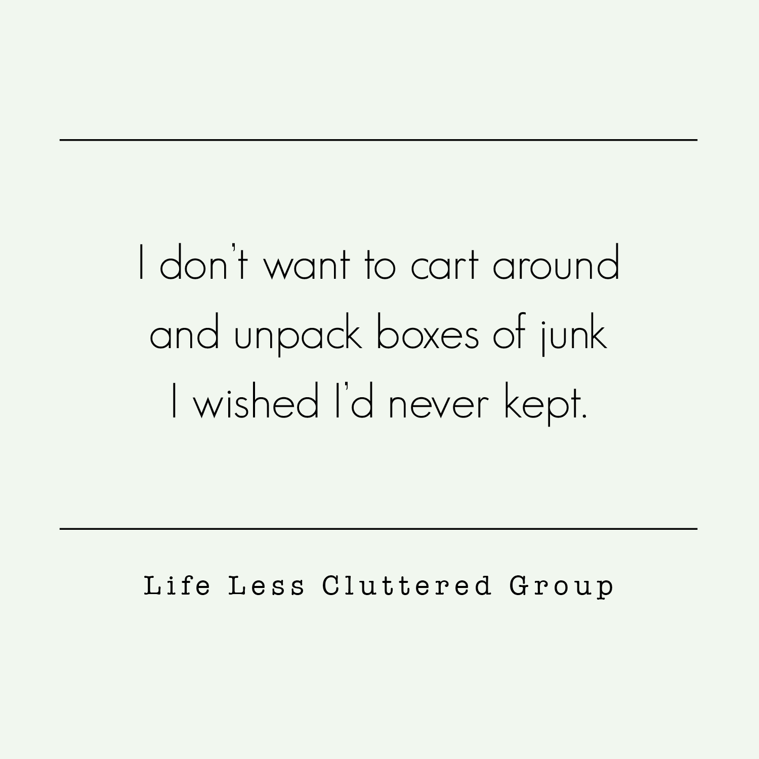 The Dead Weight Box – Life Less Cluttered